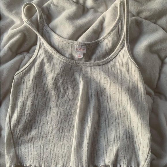 Colsie | Tops | Cropped White Tank Top Looks Like Its From Brandy ...